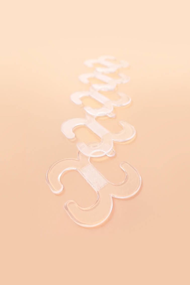 Gorteks Bra straps clips transparent transparent