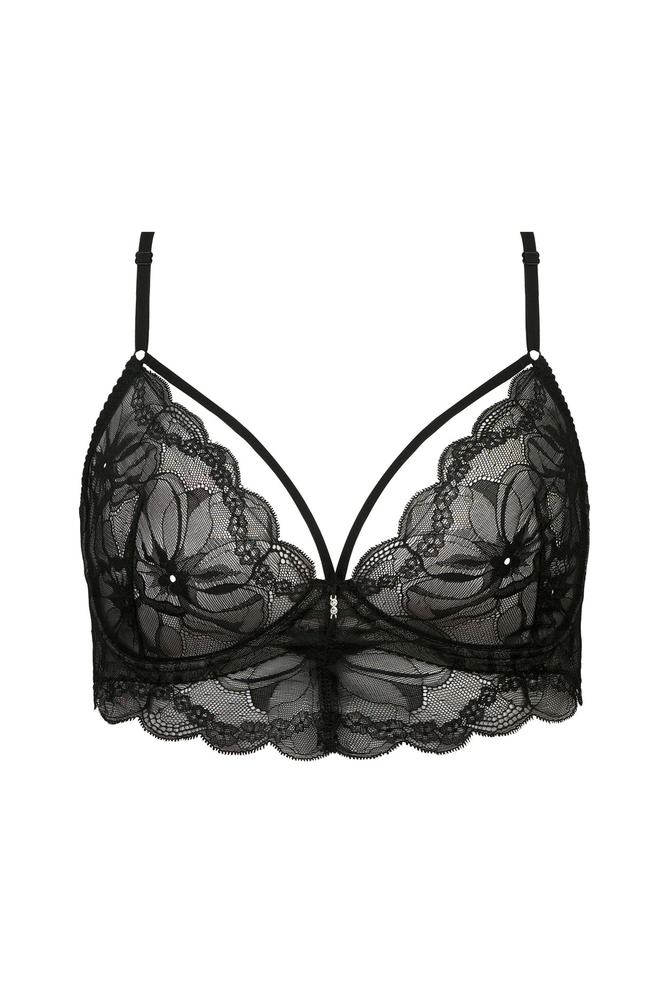 Gorteks Charlize soft bra with straps black black Classic collection