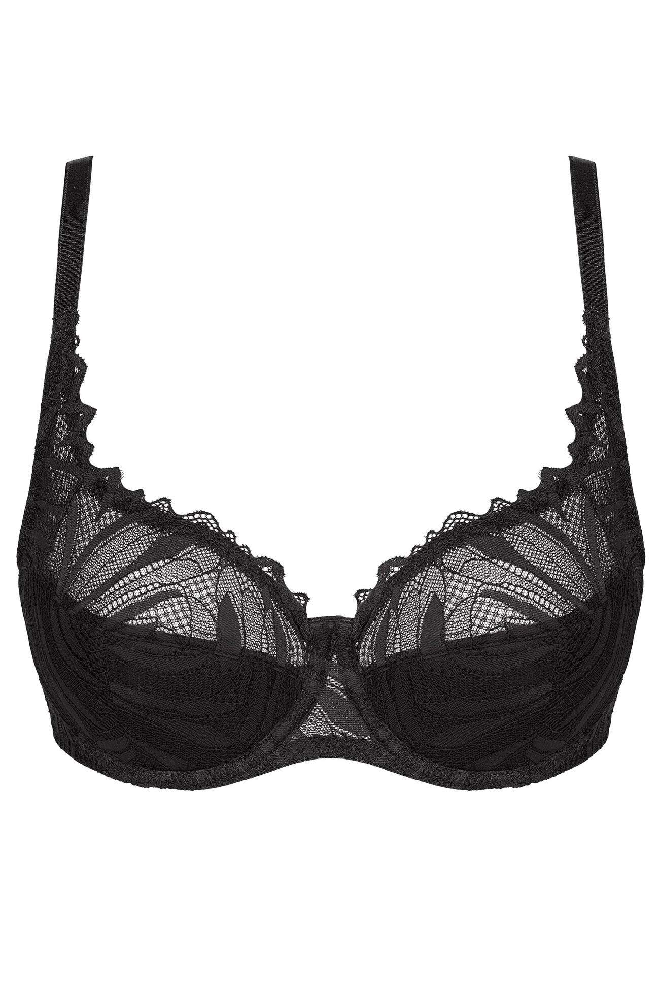 Gorteks Eclipse lace half padded bra black 2024 Collection