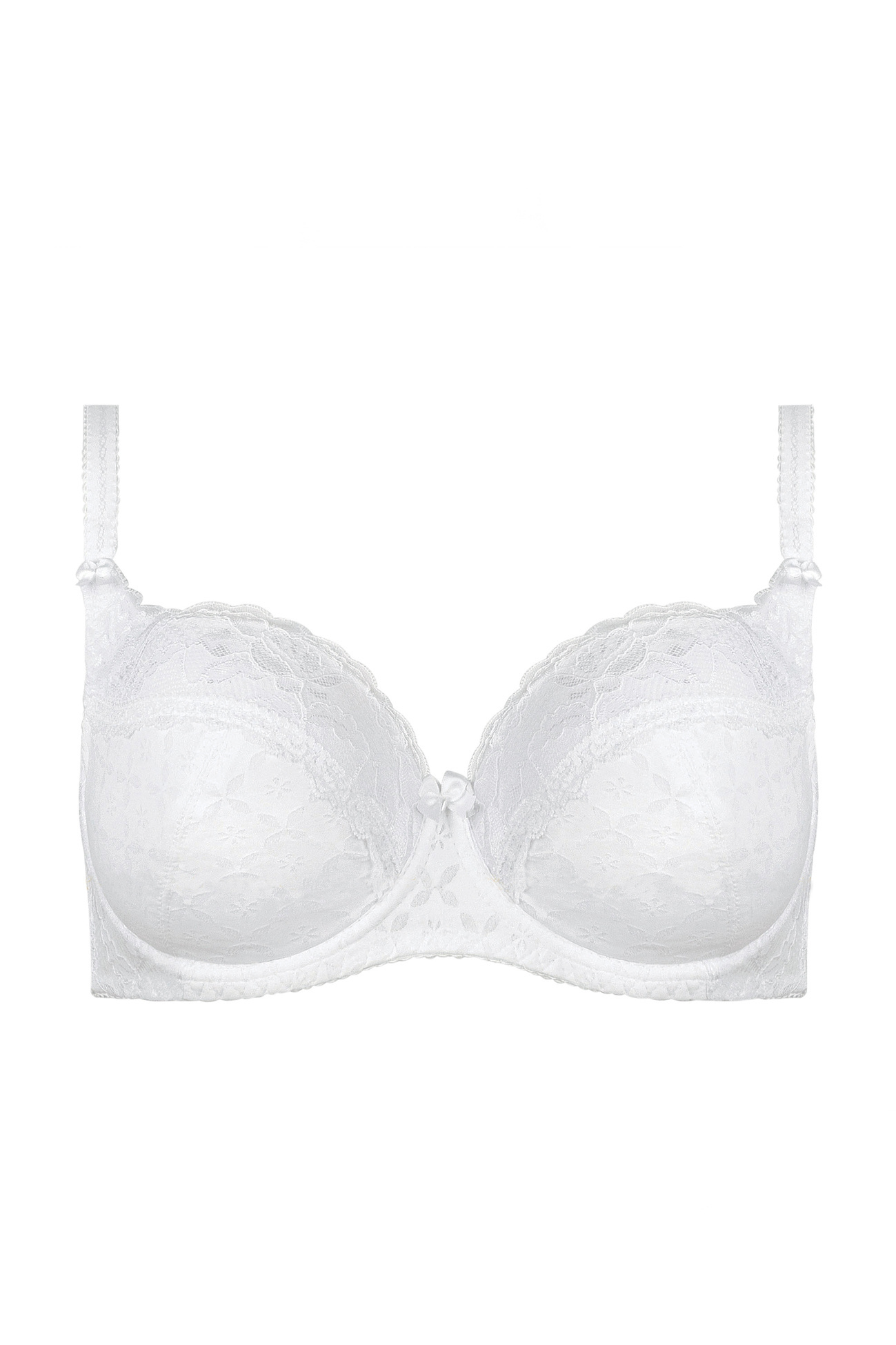 Gorteks G-246 jacquard padded bra white white Classic collection