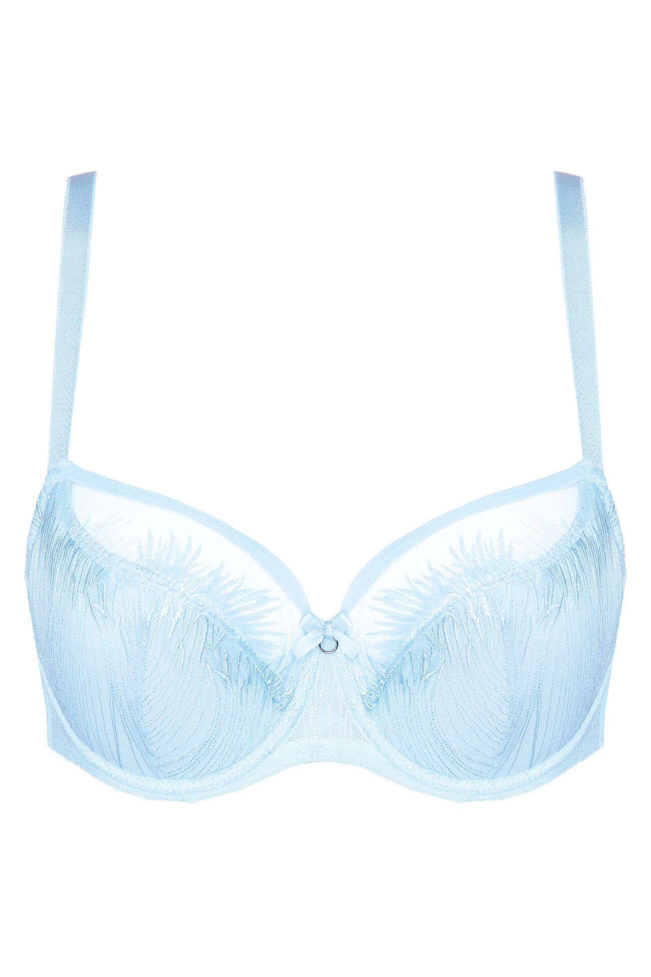 Gorteks Mable half padded bra with embroidery baby blue 2024 Collection