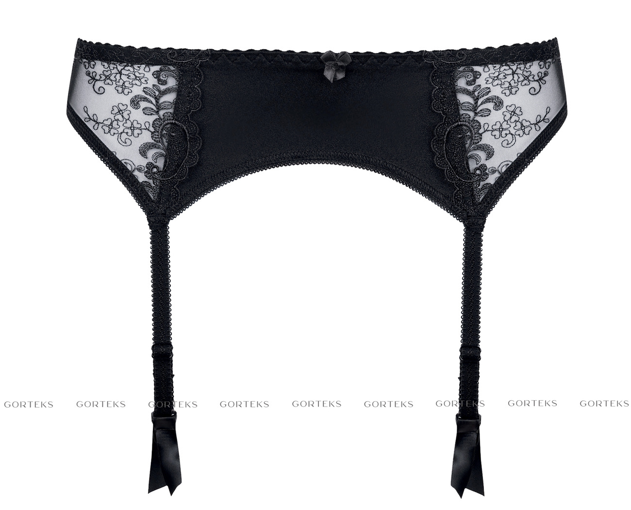 Gorteks Yvette Ppn Garter Belt Black Classic Collection